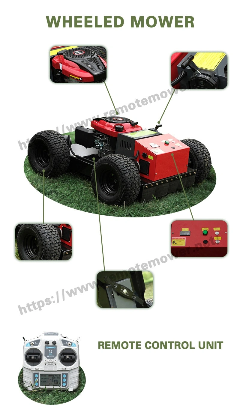 Wheeled remote control lawn mower – remote mower